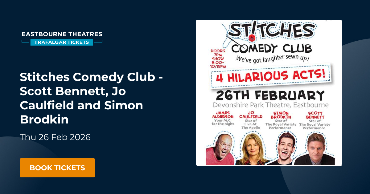 Book Stitches Comedy Club - Scott Bennett, Jo Caulfield and Simon ...