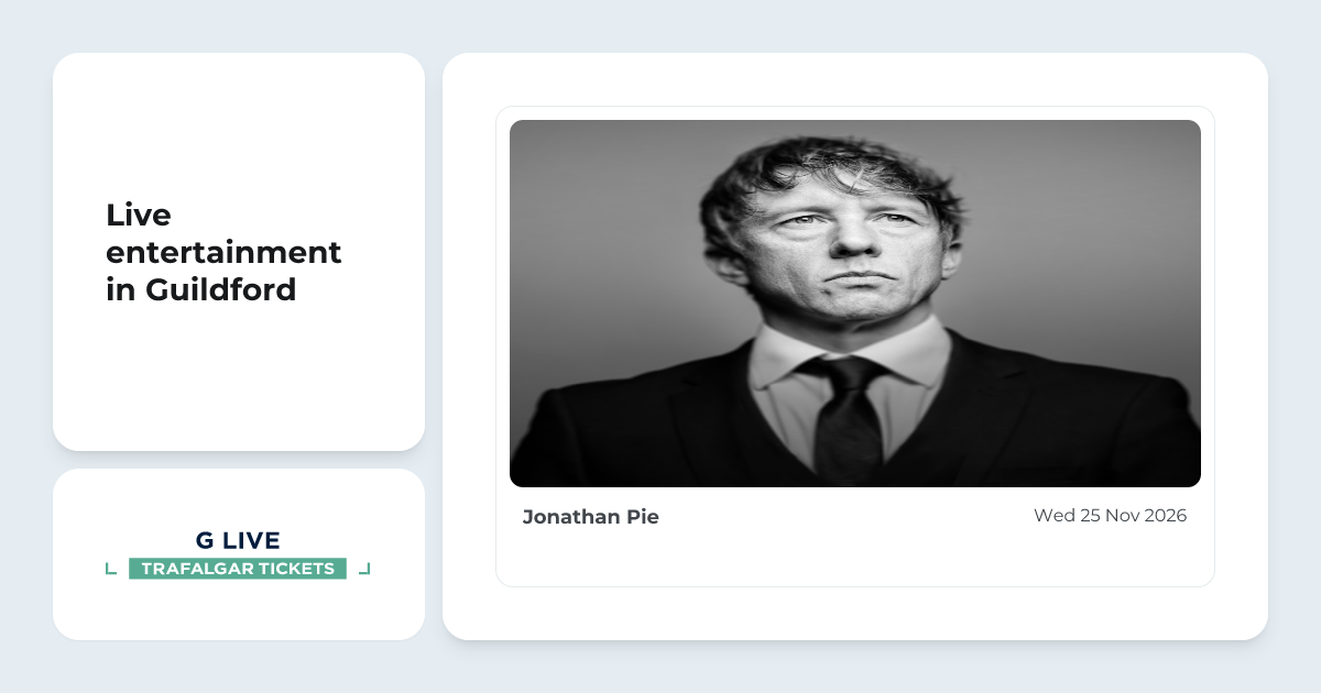 Book Jonathan Pie tickets | G Live Guildford