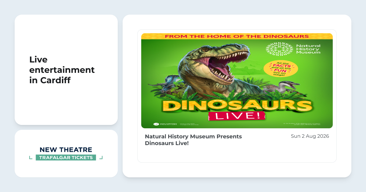 Book Natural History Museum Presents Dinosaurs Live! tickets | New ...